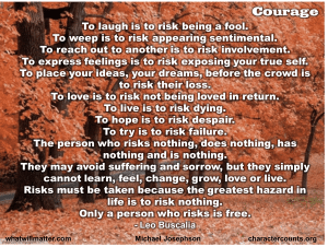 Images and Words of Courage | What Will Matter