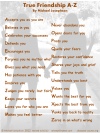 AA Friendship- True Friendshhip A-Z young girls rev101012 | What Will ...