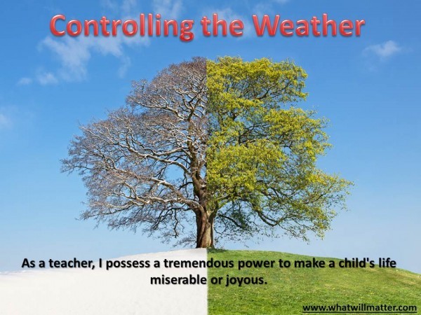 controlling the weather | What Will Matter