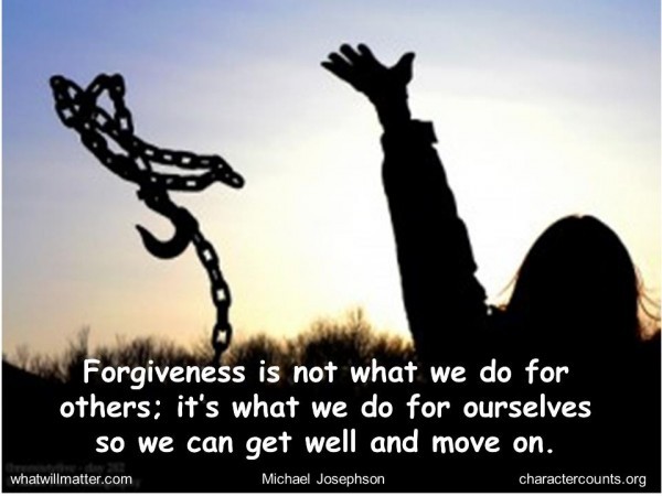 forgiveness is not what we do for others | What Will Matter