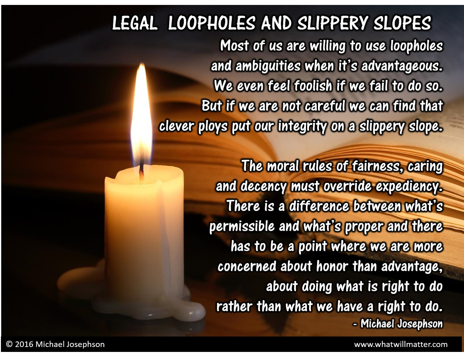 00 Legal loopholes | What Will Matter