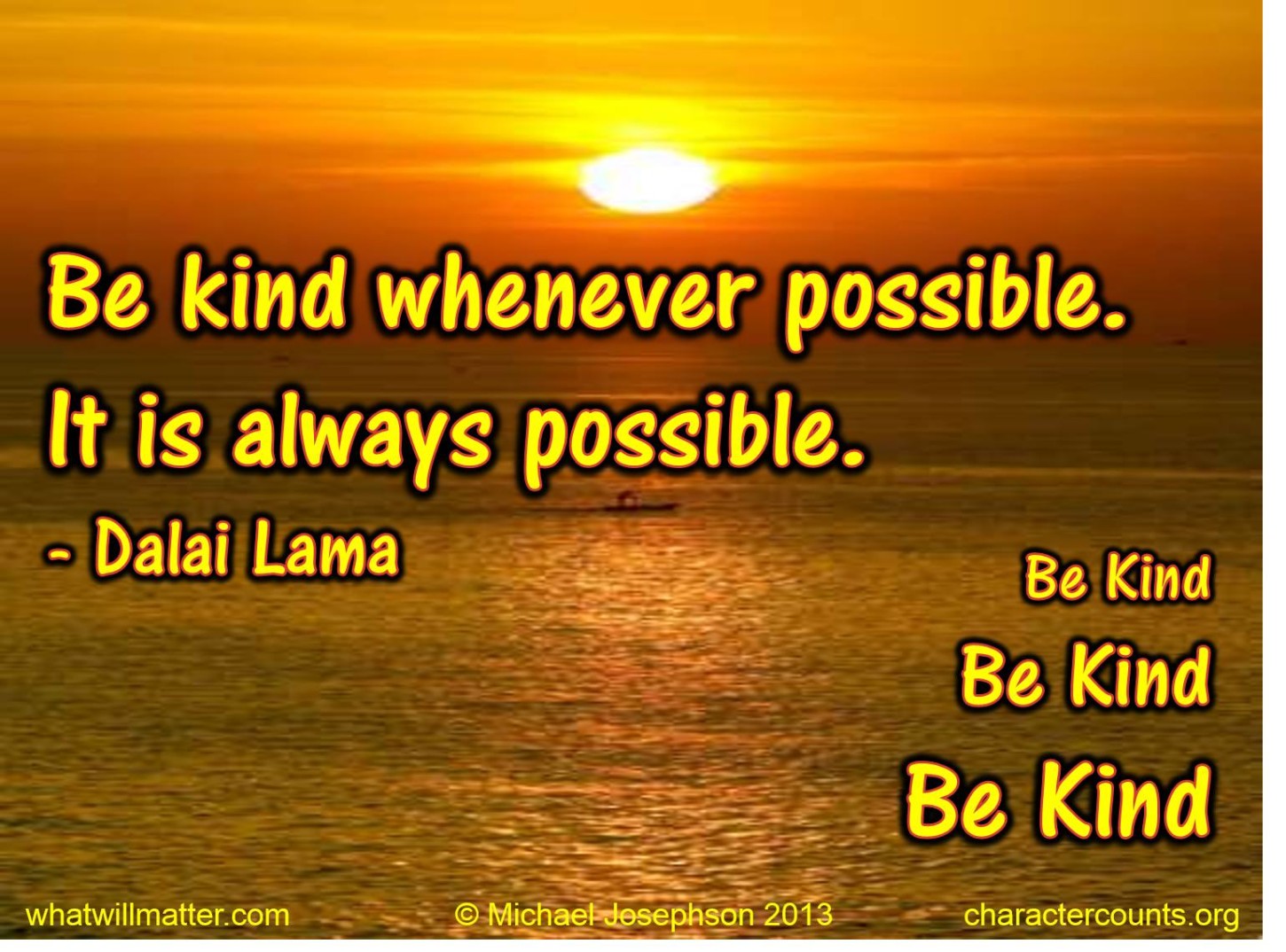 Be Kind, Be Kind, Be Kind | What Will Matter