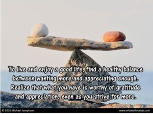 The Need for Balance | What Will Matter