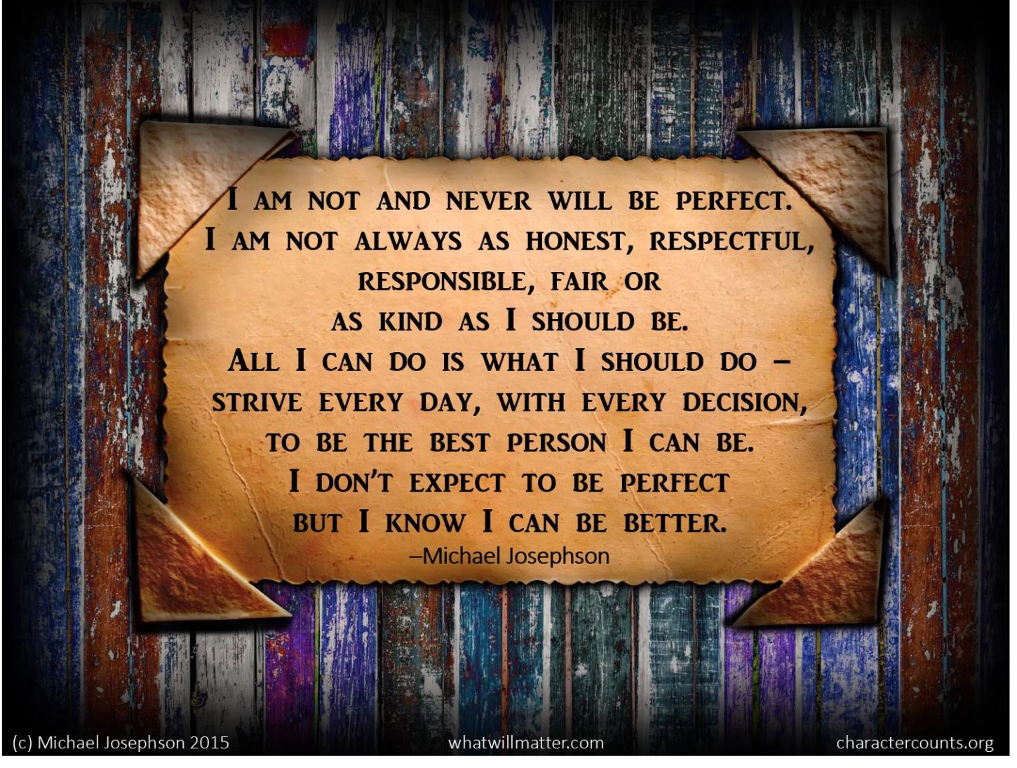 I Will Never Be Perfect | What Will Matter