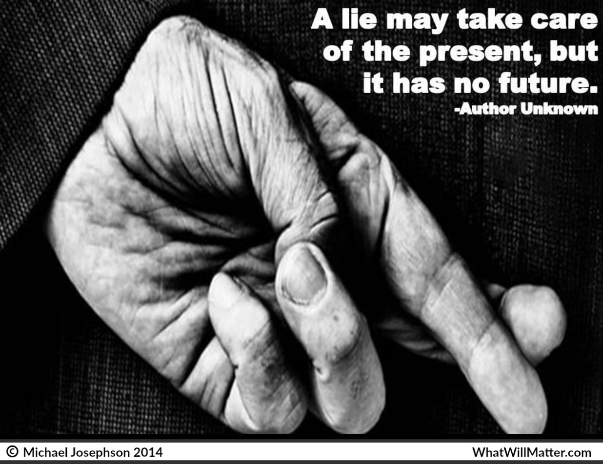 COMMENTARY: Lying Is Like Drunk Driving | What Will Matter