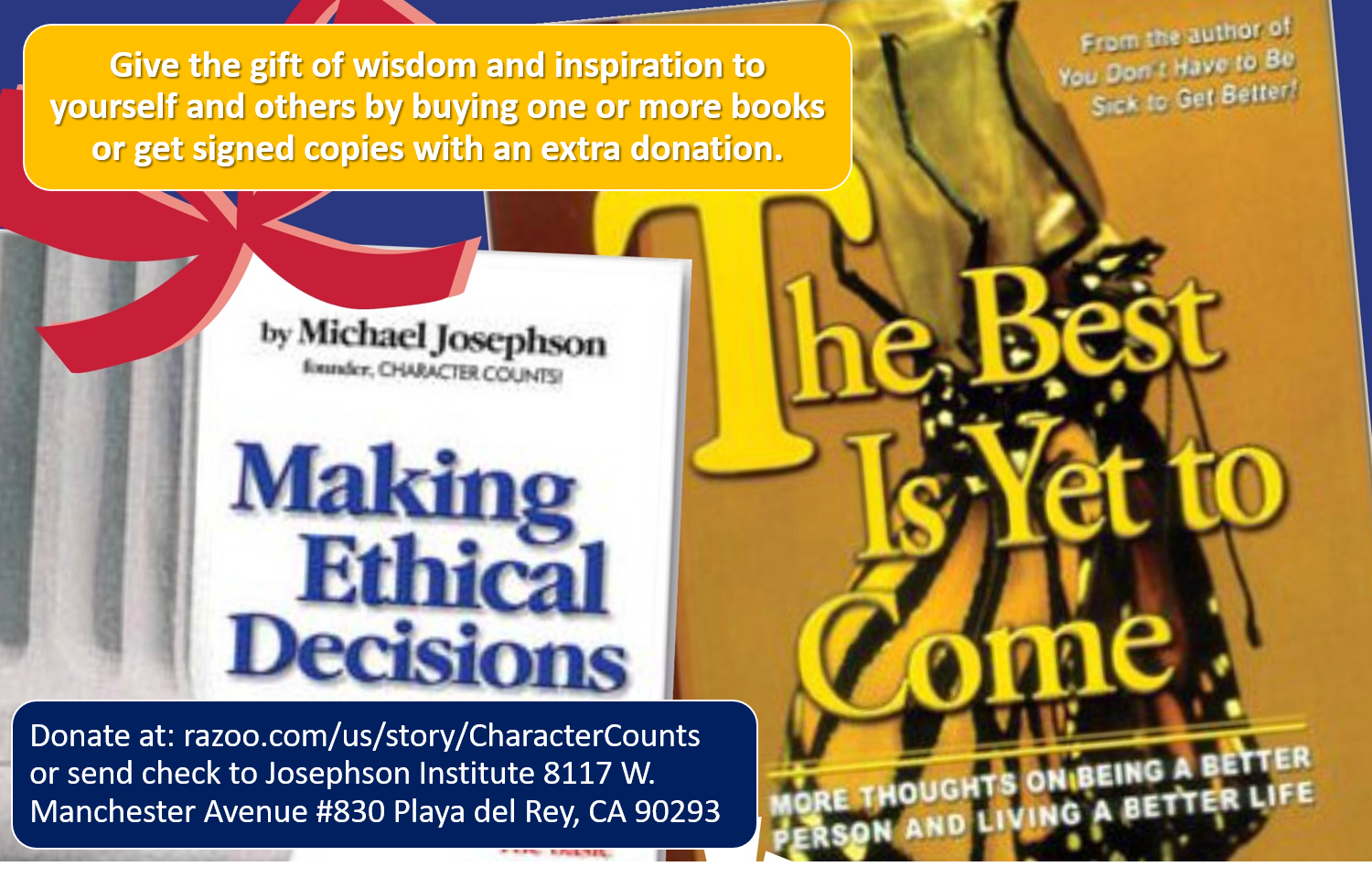 For Yourself or as a Gift to Others – Share Michael Josephson’s ...