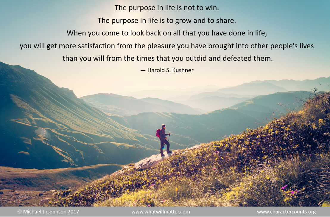 Life Isn’t About Winning | What Will Matter