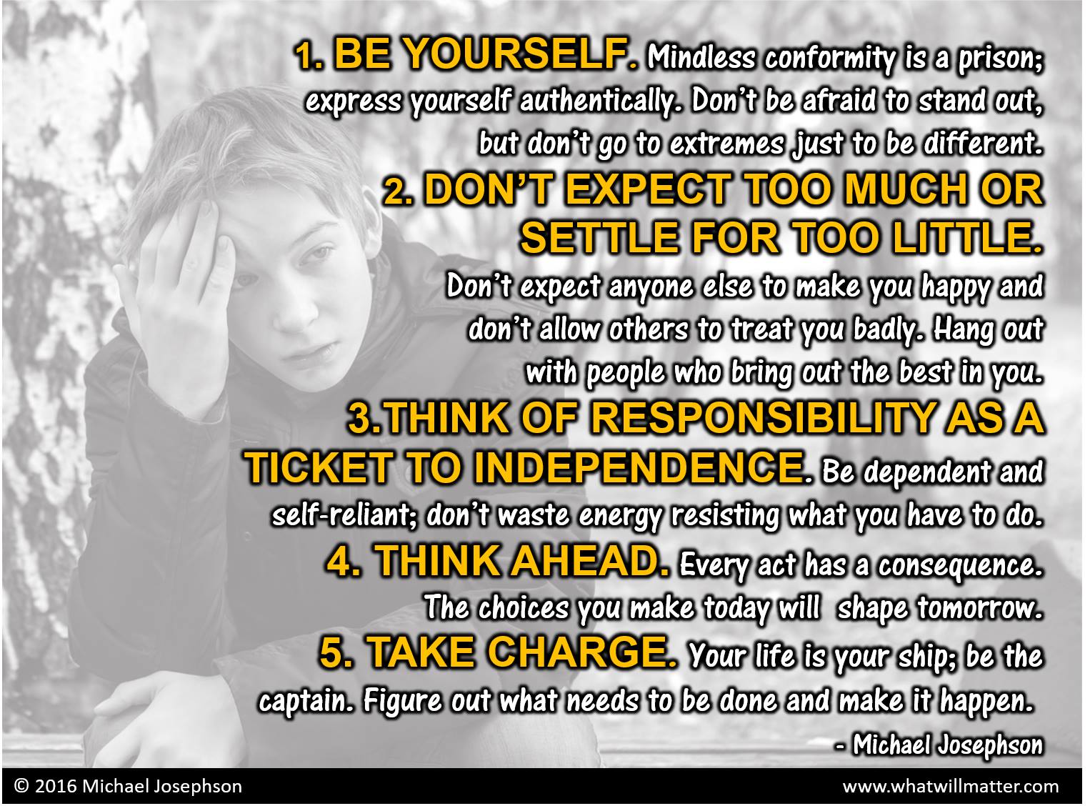 Advice for Being Your Best Self | What Will Matter