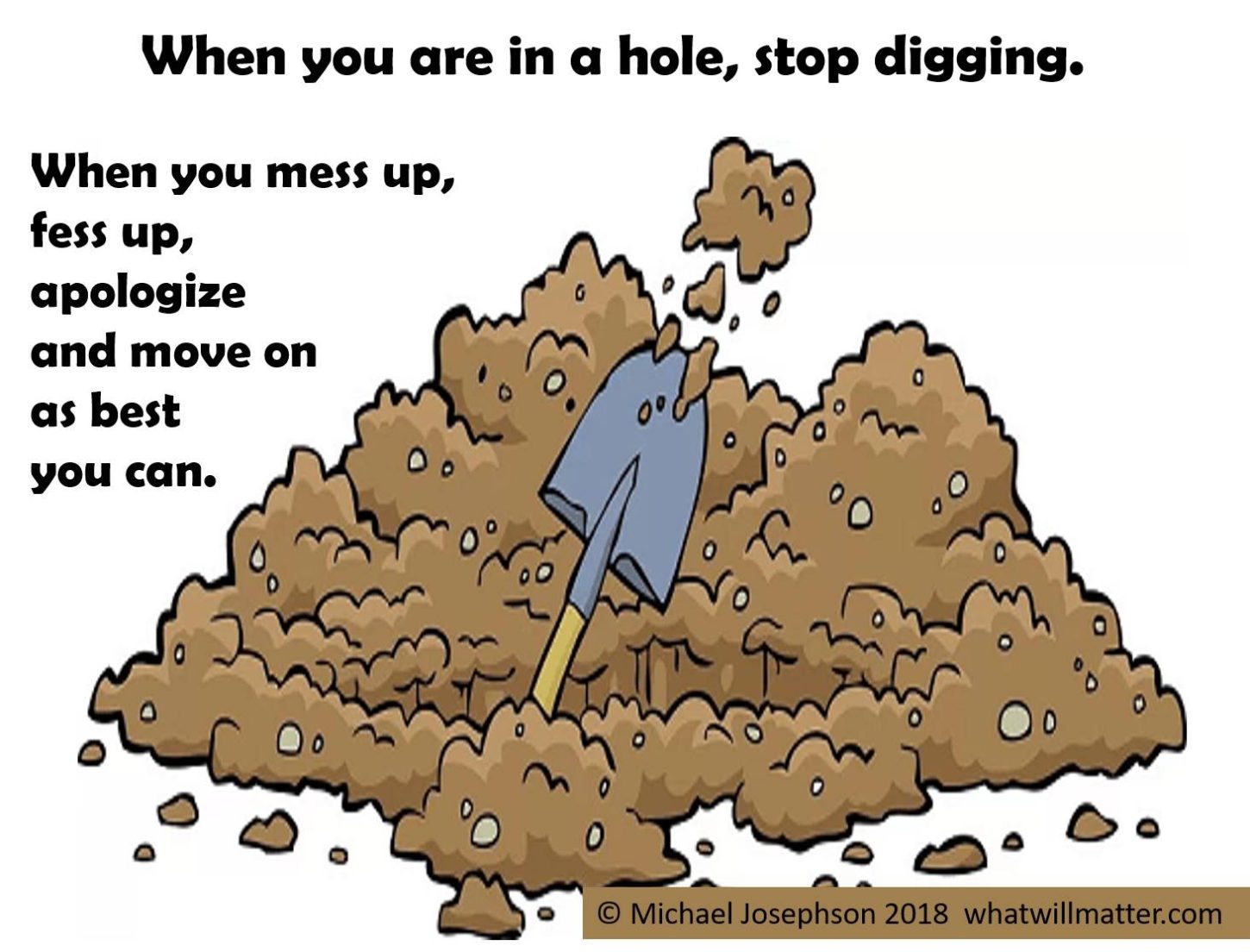 When You Mess Up, Fess Up | What Will Matter