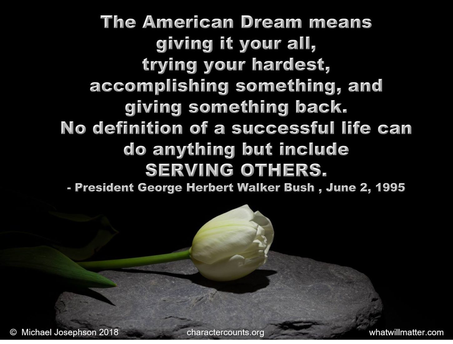 THANK YOU PRESIDENT BUSH | What Will Matter